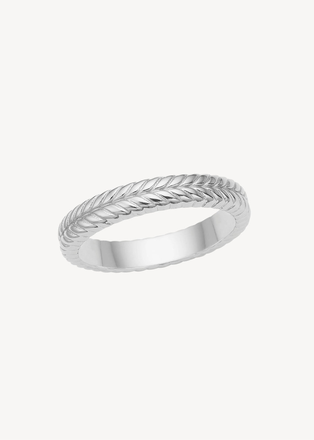 Fishbone Big ring in silver | Rings for him and her – Carré Jewellery DK